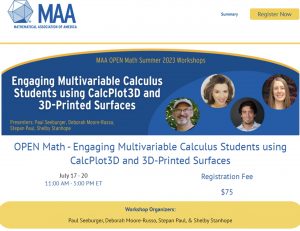 CalcPlot3D Workshops | Visualizing Mathematics in 2D & 3D